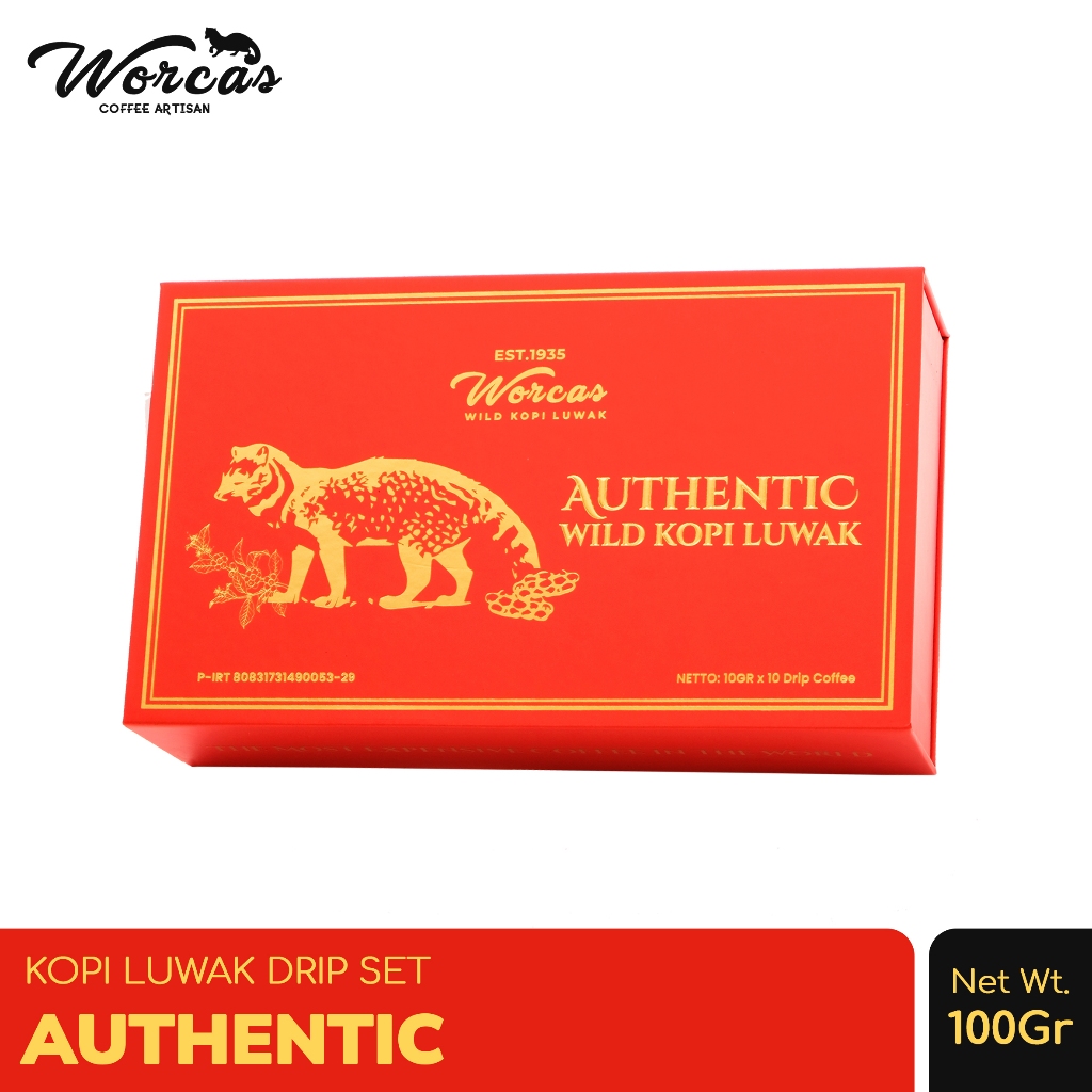 Jual WORCAS Authentic Wild Kopi Luwak Drip Filter 100gr | Shopee Indonesia