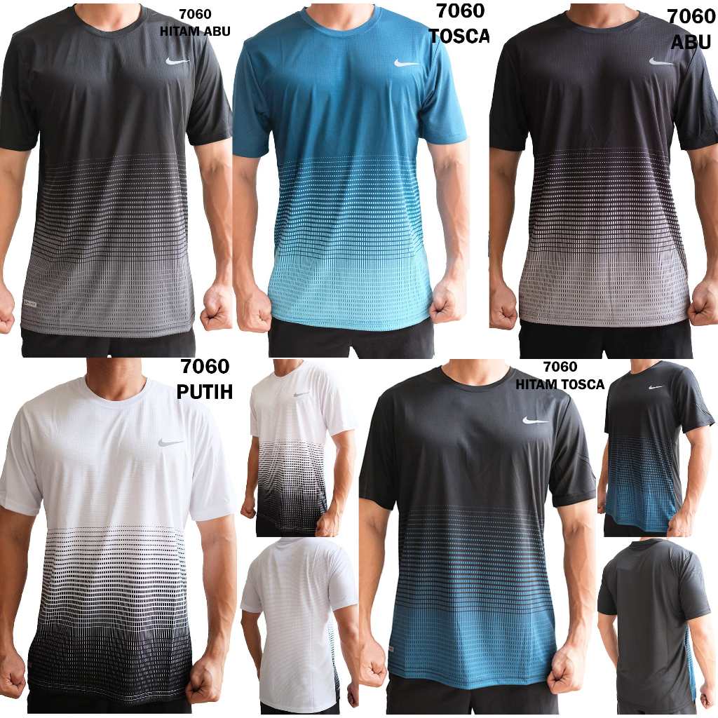 Jual Kaos Olahraga Pria 7060 Jersey Atasan Olah Raga Sport Running ...