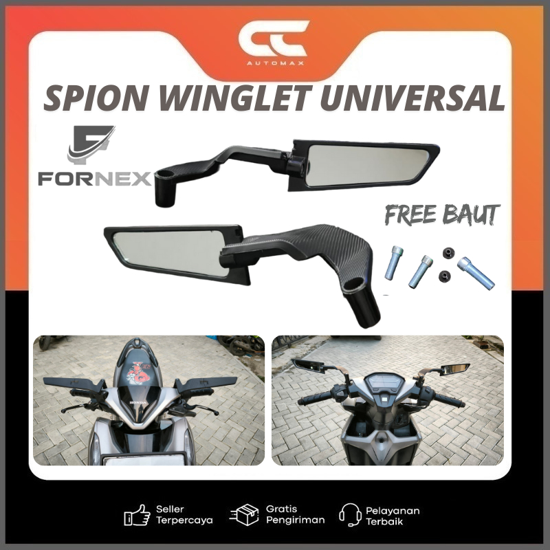 Jual Spion Winglet Universal Motor Original Fornex Matic Bebek Vario ...