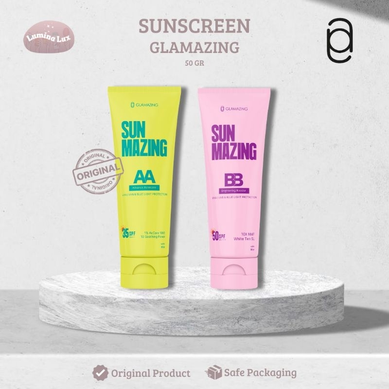 Jual [READY STOCK] Glamazing Sunmazing Brightening Booster Sunscreen 50 ...