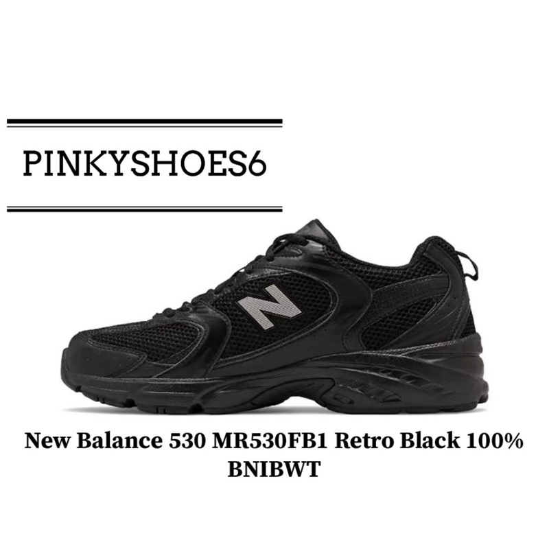 Jual Sepatu New Balance 530 MR530FB1 Retro Black 100% BNIBWT | Shopee ...