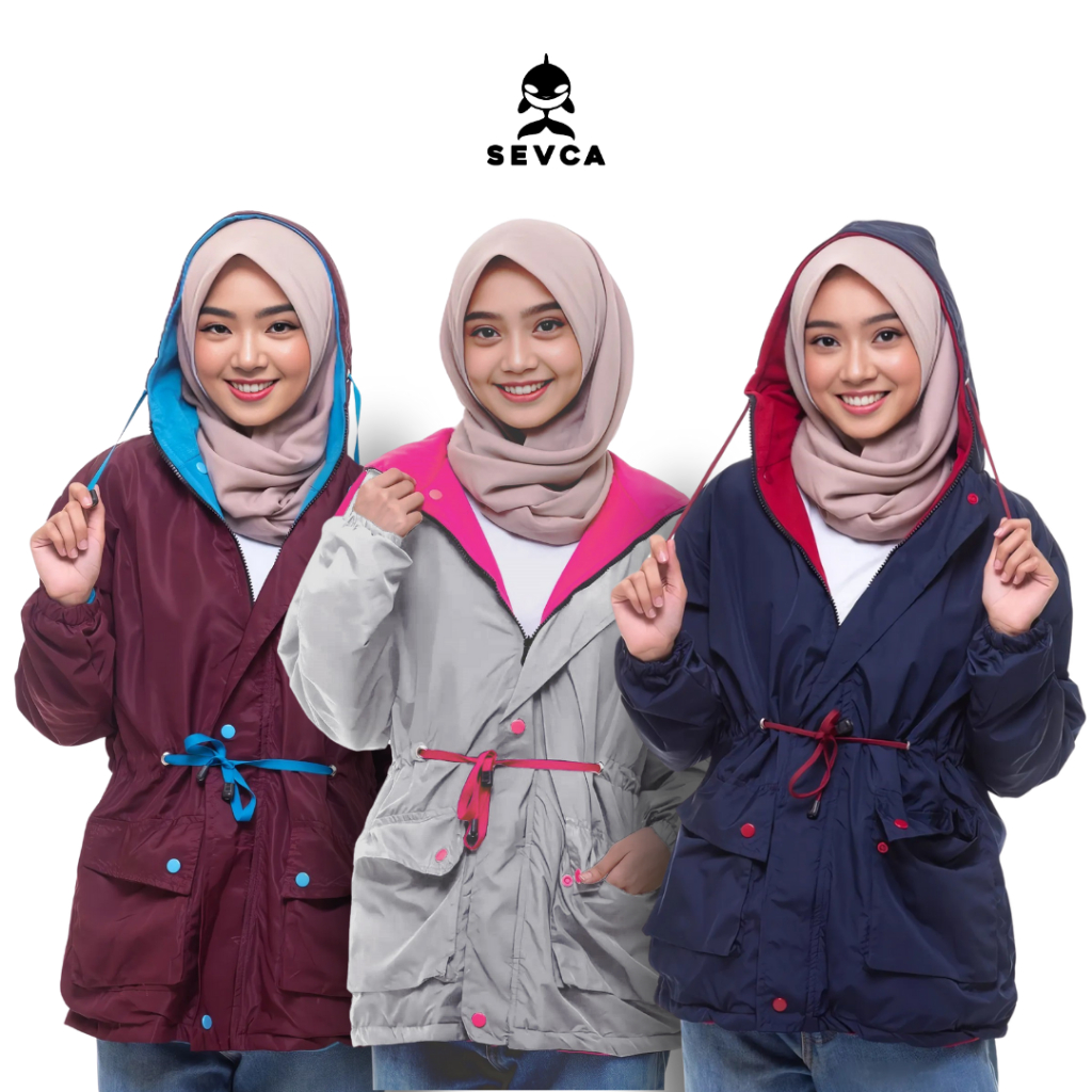 Jual SEVCA - Jaket Parasut Wanita Bolak-Balik Dua Lapis Bukan Satu Lapis Lumino Milkita Kekinian ...
