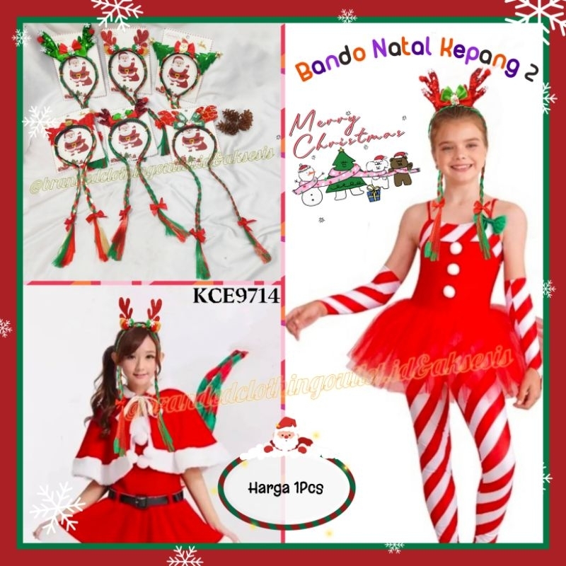 Jual BANDO NATAL TANDUK KEPANG WARNA WARNI / BANDO NATAL ELASTIS ...