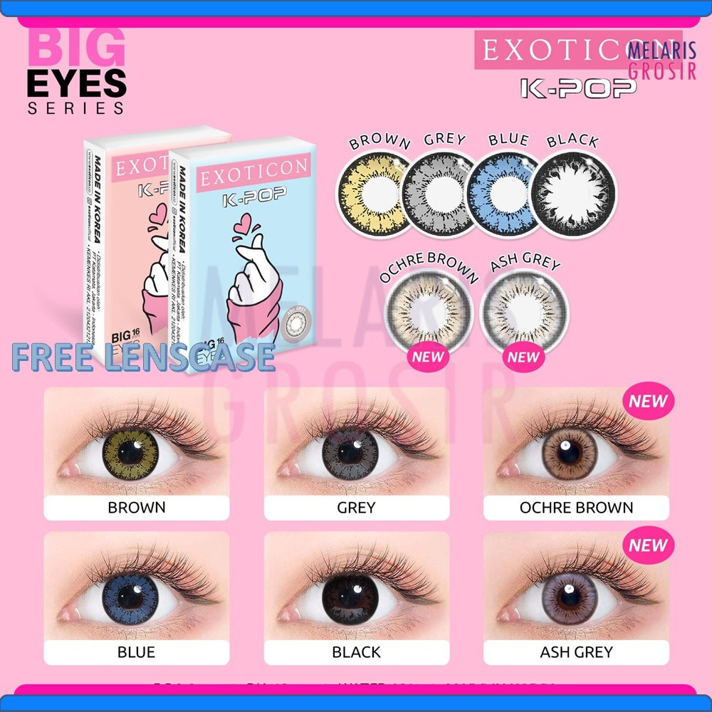Jual SOFTLENS KPOP NORMAL & MINUS (-0.50 s/d -4.00) BY EXOTICON BIG ...