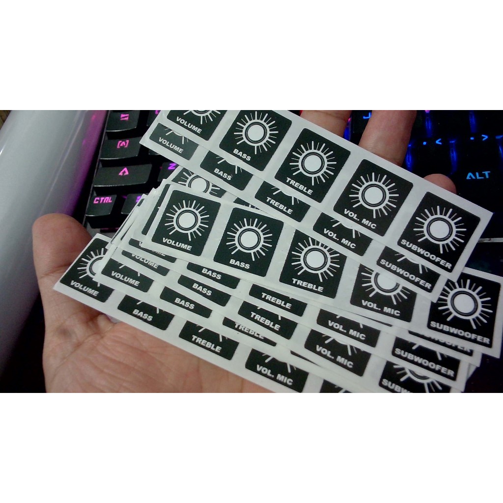 Jual STIKER KNOP STIKER PANEL STIKER POTENSIO STIKER MIXER STIKER POWER ...