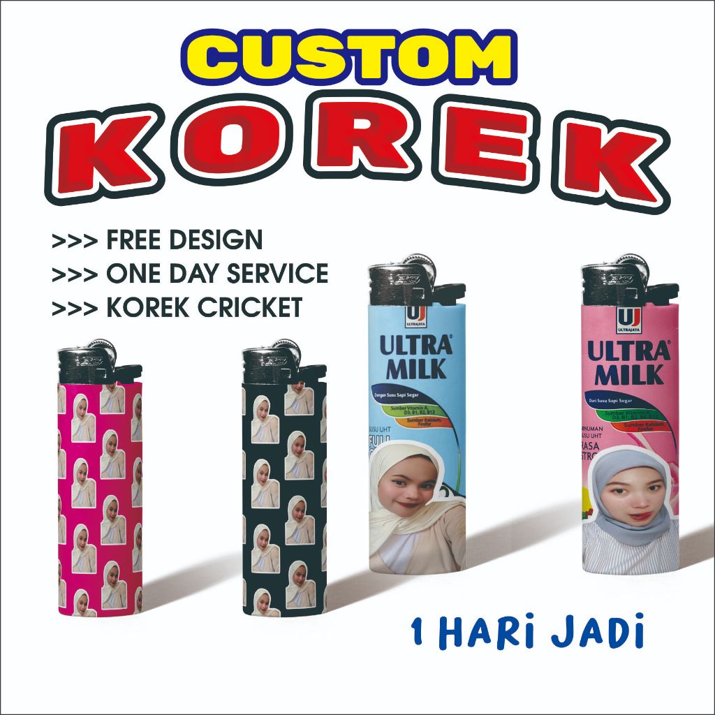 Jual KADO ULANG TAHUN [Bisa COD] [No PO] Custom Korek Cricket Gambar ...