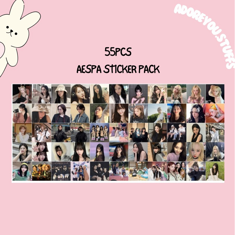 Jual (55pcs) AESPA STICKER KPOP / STICKER FREEBIES / STICKER DECO KPOP ...