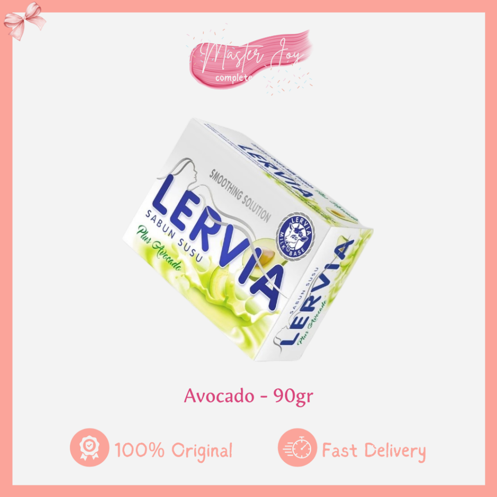 Jual Masterjoy Lervia Soap Milk Sabun Susu Avocado - 90g | Shopee Indonesia