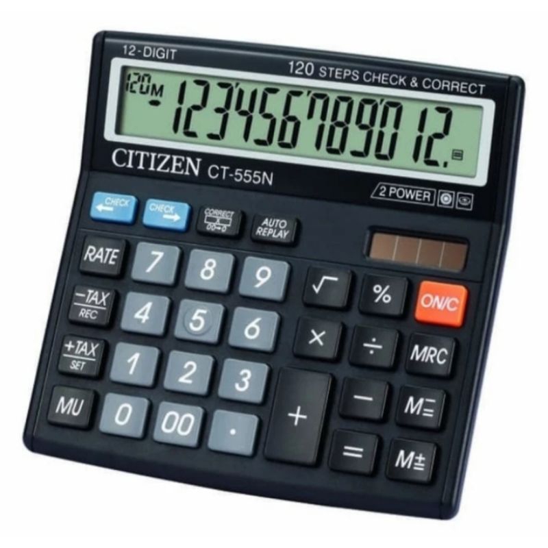 Jual CITIZEN CT 555N CHECK & CORRECT Kalkulator / Calculator CT -555N ...