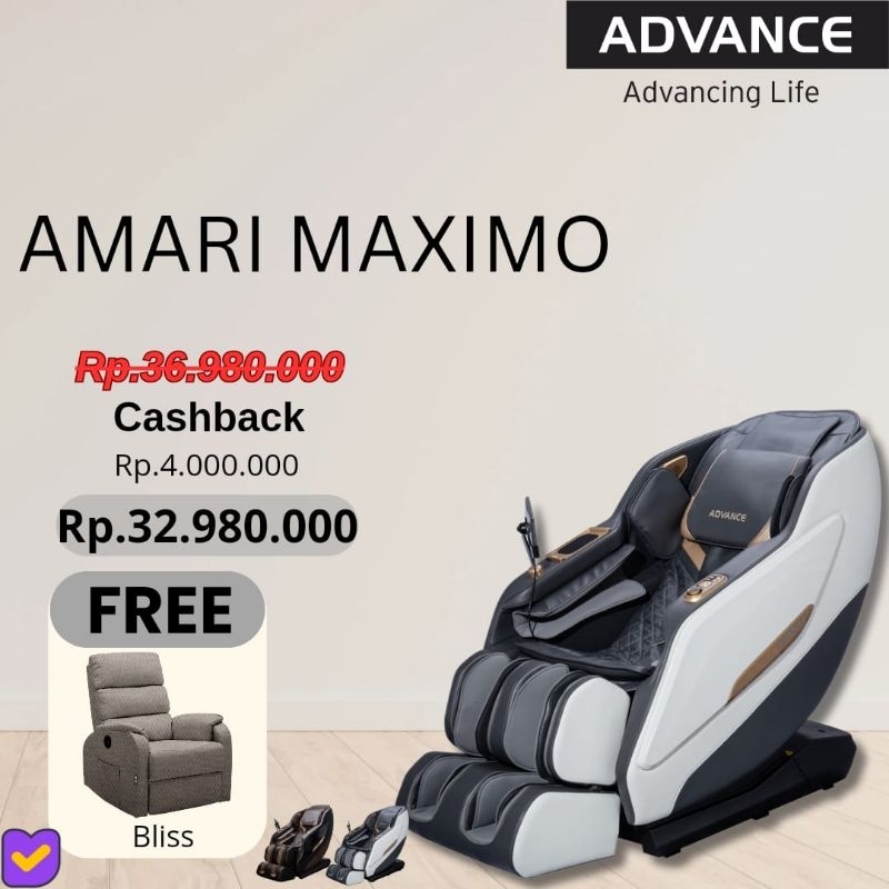 Jual Advance - Amari Maximo Sofa Massager - Kursi Terapy Badan | Shopee Indonesia