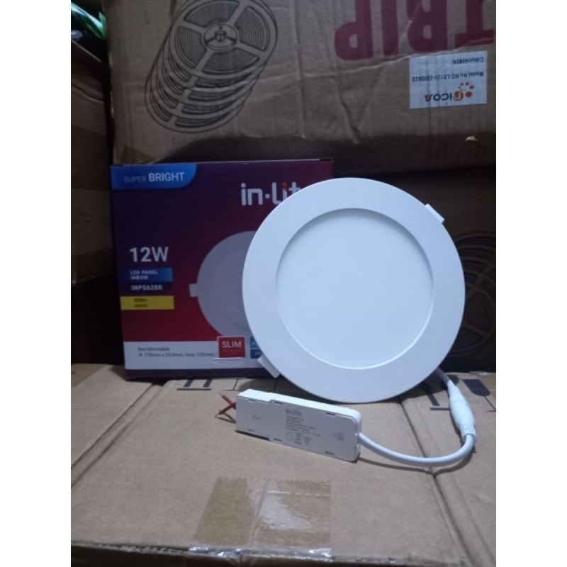 Jual INLITE LED Panel inbow 12Watt INPS628R Cahaya Semu NaturalWhite ...
