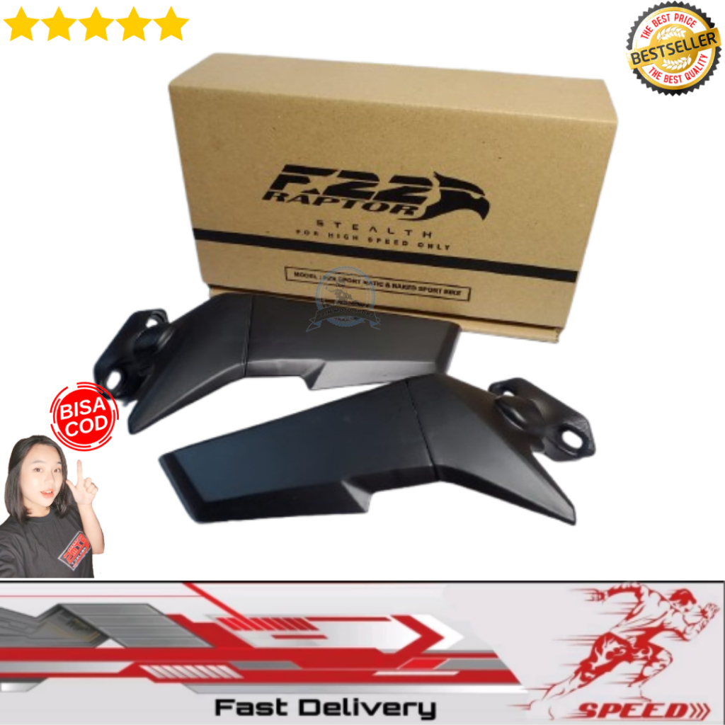 Jual Spion Winglet F22 R ZX25R Ninja 250FI Karbu CBR R15 R25 | Shopee ...
