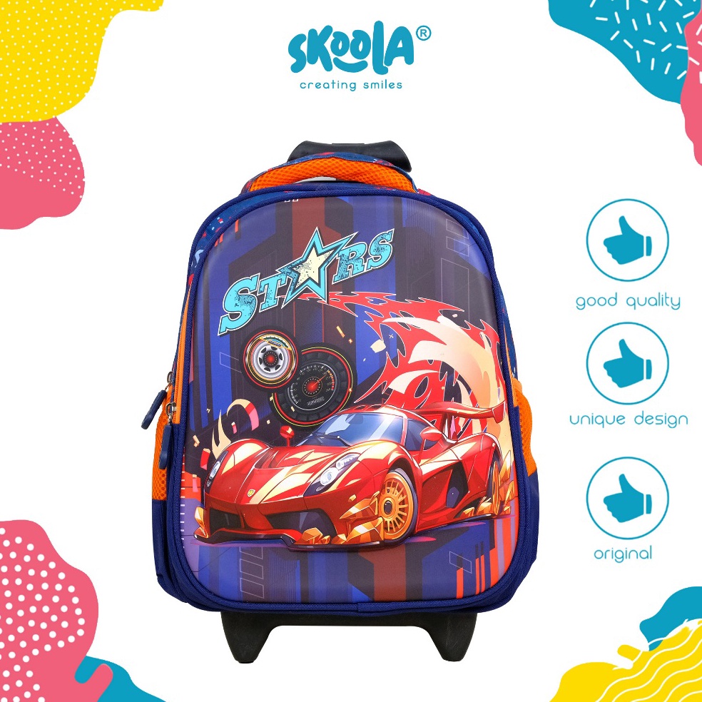 Jual Barang Pilihan Skoola Tas Sekolah Anak TK SD Trolly Laki Laki ...