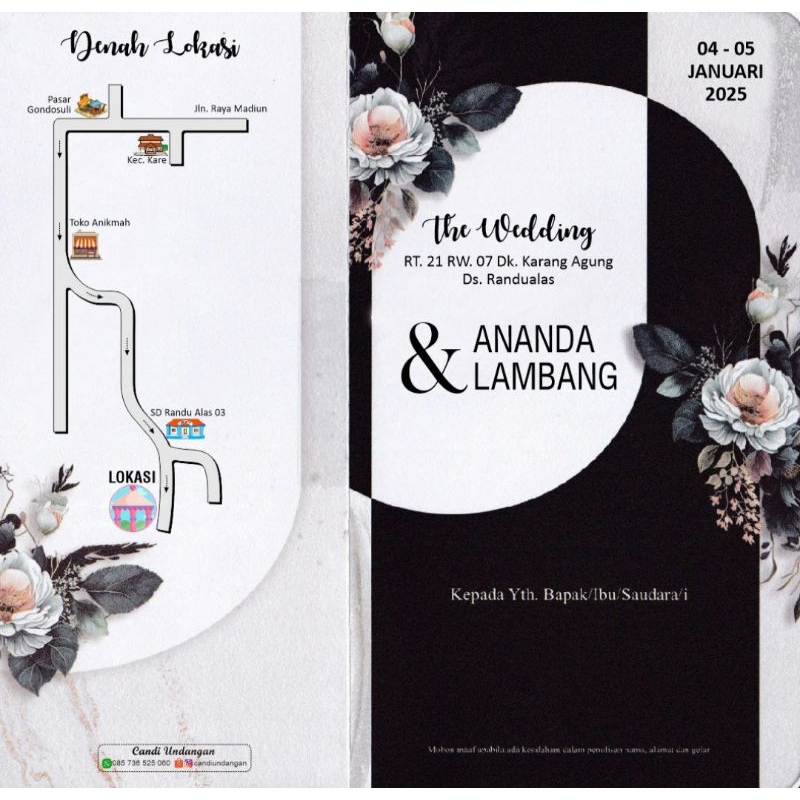Jual Undangan Pernikahan Tema Hitam | Shopee Indonesia