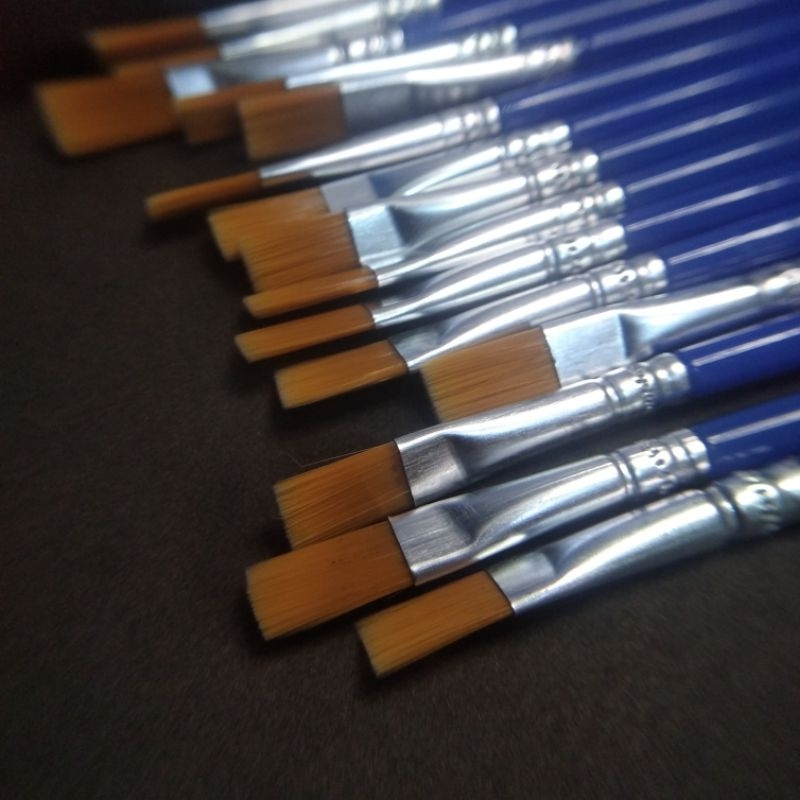 Jual Kuas Lukis Paintbrush Kuas Cat Akrilik (2 jenis kuas) | Shopee ...