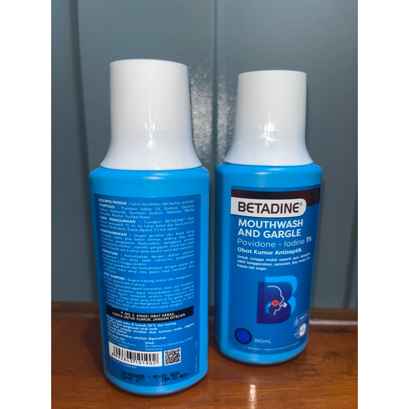 Jual Betadine Mouthwash and Gargle obat kumur antiseptik | Shopee Indonesia