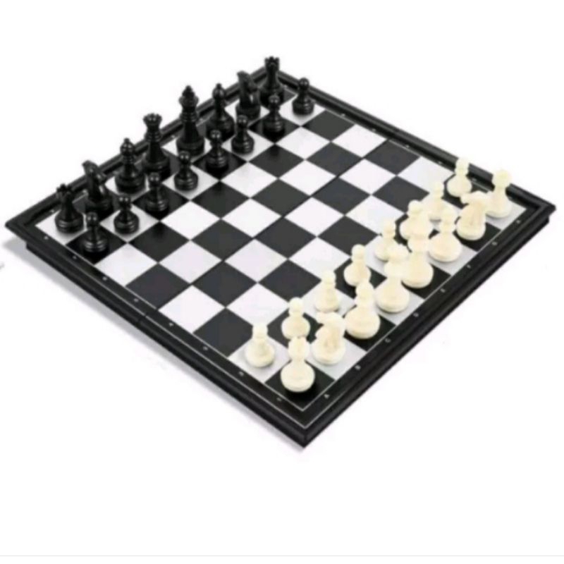 Jual Mainan Papan Catur plastik Lipat / Chess Board Game Uk/Size Small ...