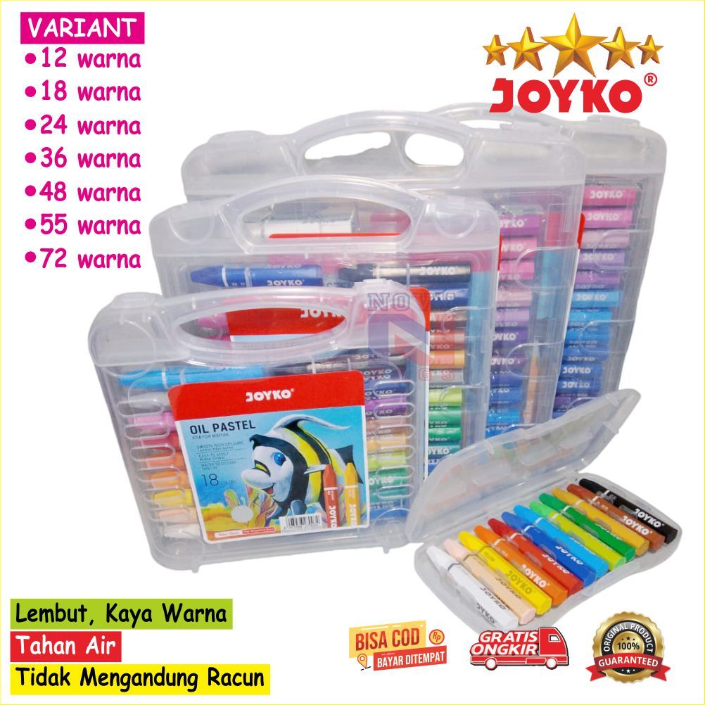 Jual KRAYON JOYKO KRAYON MIYAK / Crayon Warna Joyko / Oil Pastel WARNA ...