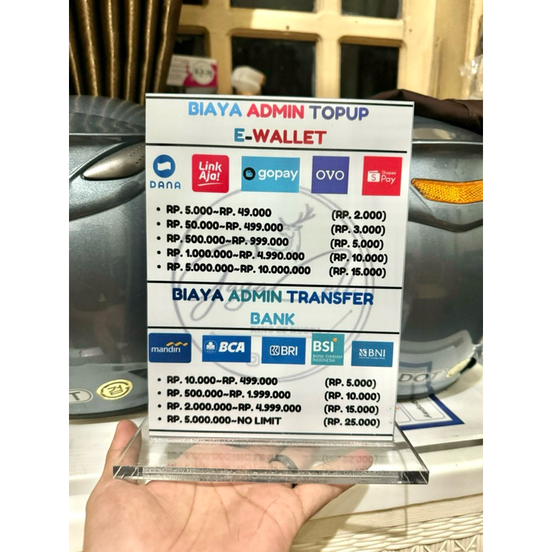 Jual AKRILIK BAHAN TEBAL UKURAN 15x20 BISA CUSTOM BIAYA ADMIN TOP UP ...