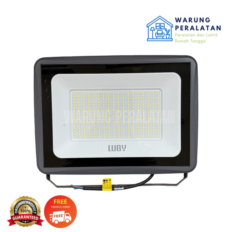 Jual Lampu Tembak/Sorot LED PREMIUM Luby Flood Light High Bright LBKS-503 200 Watt Cahaya Putih ...