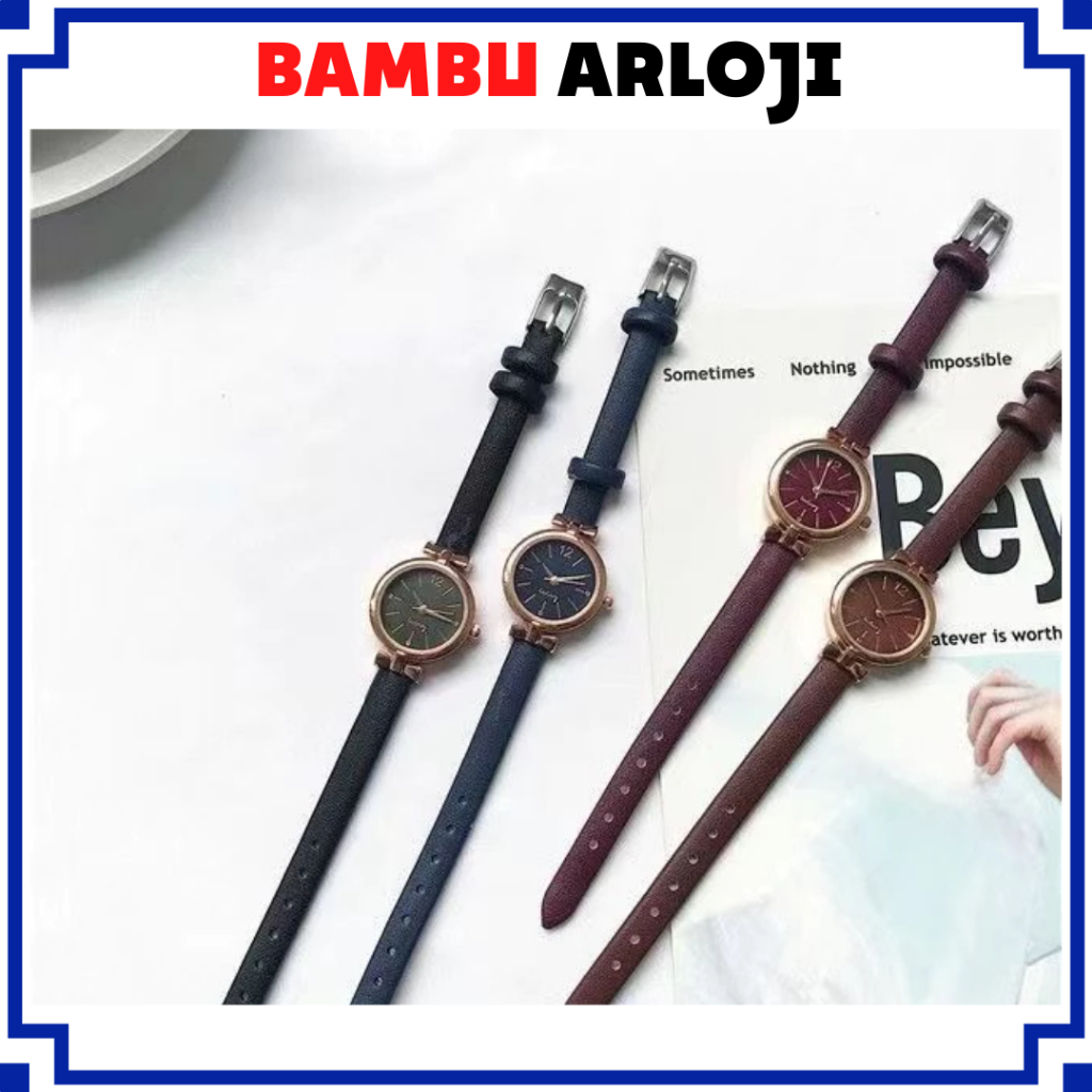 Jual BAJ Jam Tangan Quartz Strap PU Analog Casual Gaya Retro Wanita ...