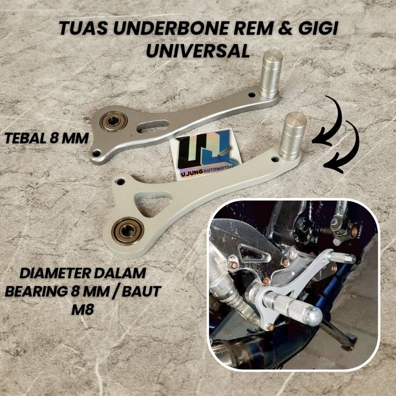 Jual Tuas Rem dan Tuas Gigi Underbone Tebal 8mm Custom Model New Pnp ...