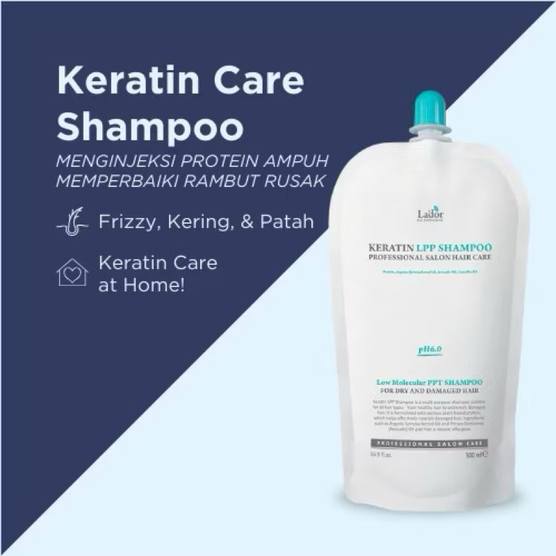 Jual Lador Keratin LPP Shampoo Pouch 500 ml | Shopee Indonesia