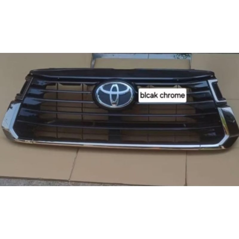 Jual grill innova Reborn facelift black chrome original baru | Shopee ...