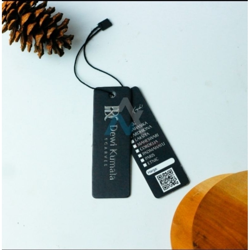 Jual Hangtag tebal 700gsm cetak 2 sisi hangtag custom tag baju label ...