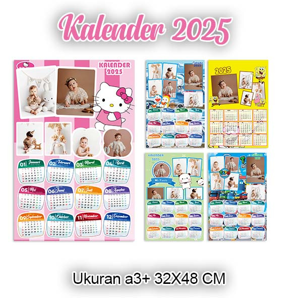 Jual Promo cetak kalender foto 2025 lengkap karakter | Shopee Indonesia