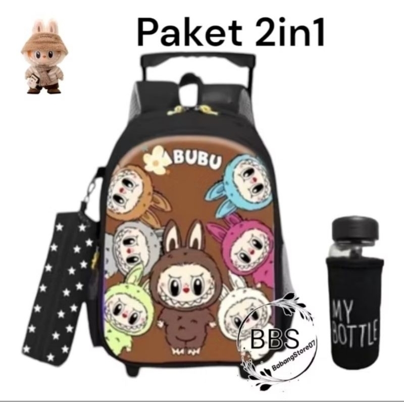 Jual Tas sekolah anak tk sd Ransel Troli anak Labubu laki laki perempuan | Shopee Indonesia