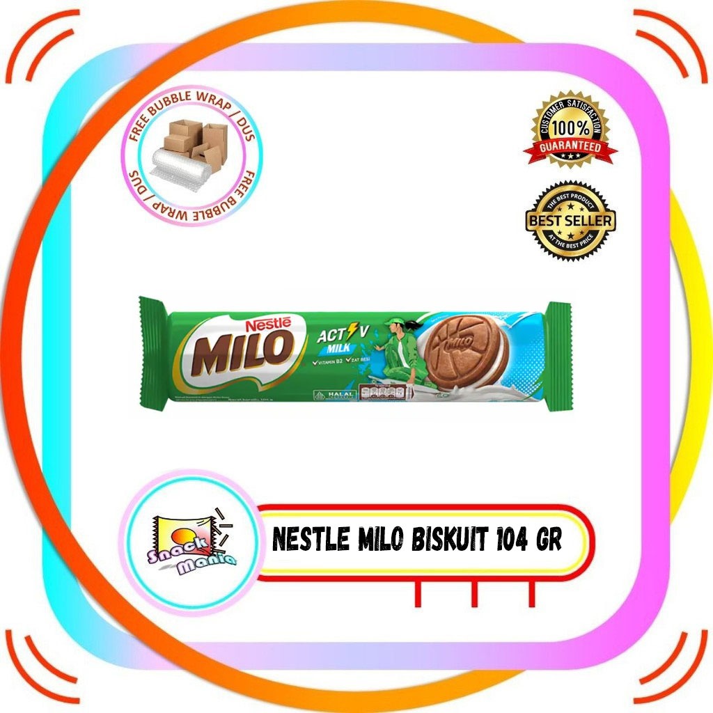 Jual Nestle Milo Activ Biskuit Krim Susu ~ 104 gr | Shopee Indonesia