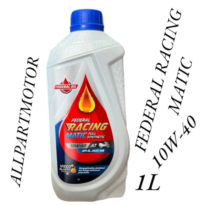 Jual Oli Mesin Federal Racing Matic 10W-40 1L | Shopee Indonesia