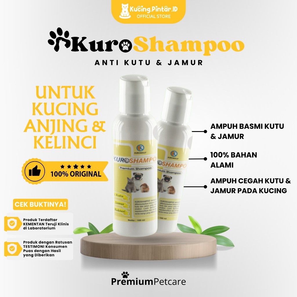 Jual SHAMPOO KUCING ANTI KUTU dan JAMUR KuroShampoo 100 ml | Shopee ...