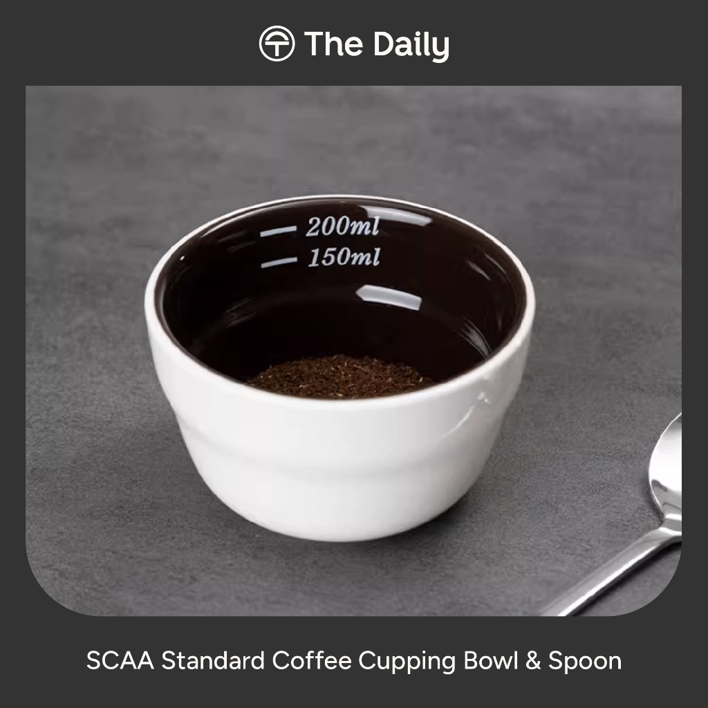 Jual SCAA Standard Coffee Cupping Bowl & Spoon - Mangkok dan Sendok ...