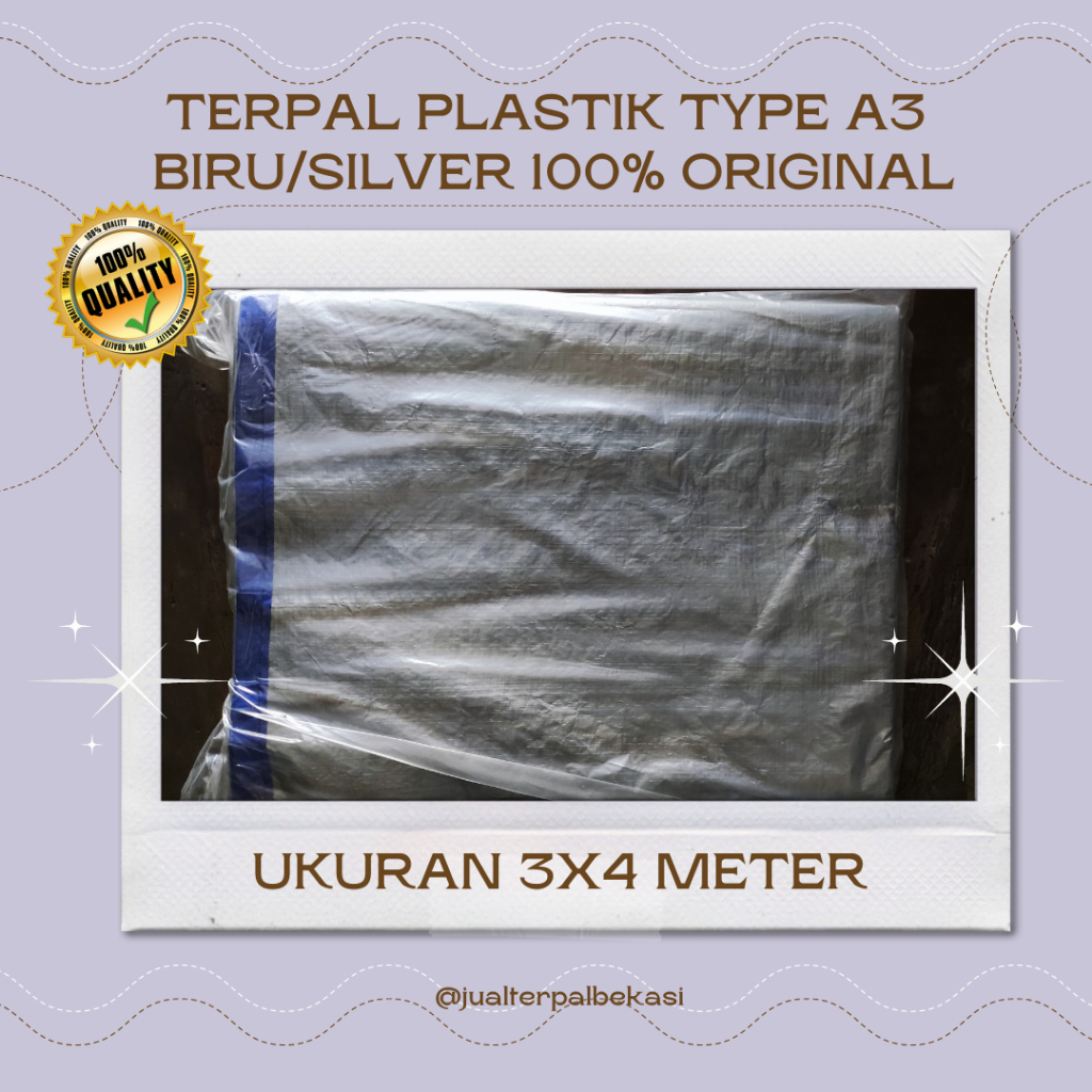 Jual TERPAL PLASTIK A3 Ukuran 3X4 Meter | Shopee Indonesia