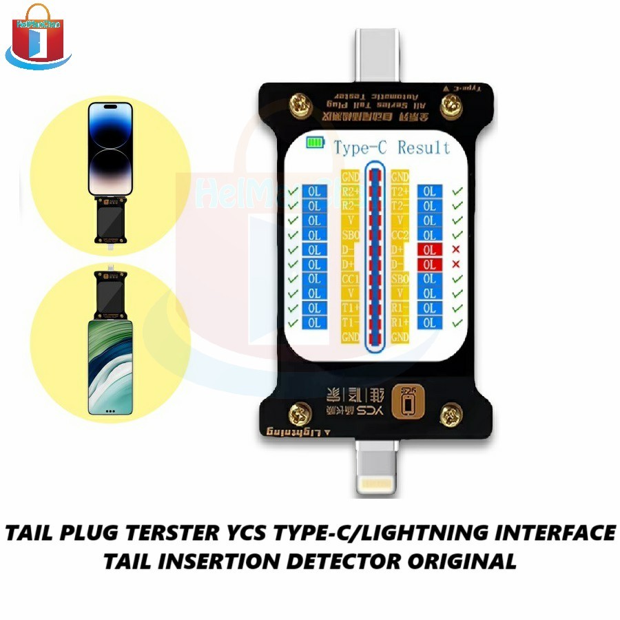 Jual TAIL PLUG TERSTER YCS TYPE-C/LIGHTNING INTERFACE TAIL INSERTION ...