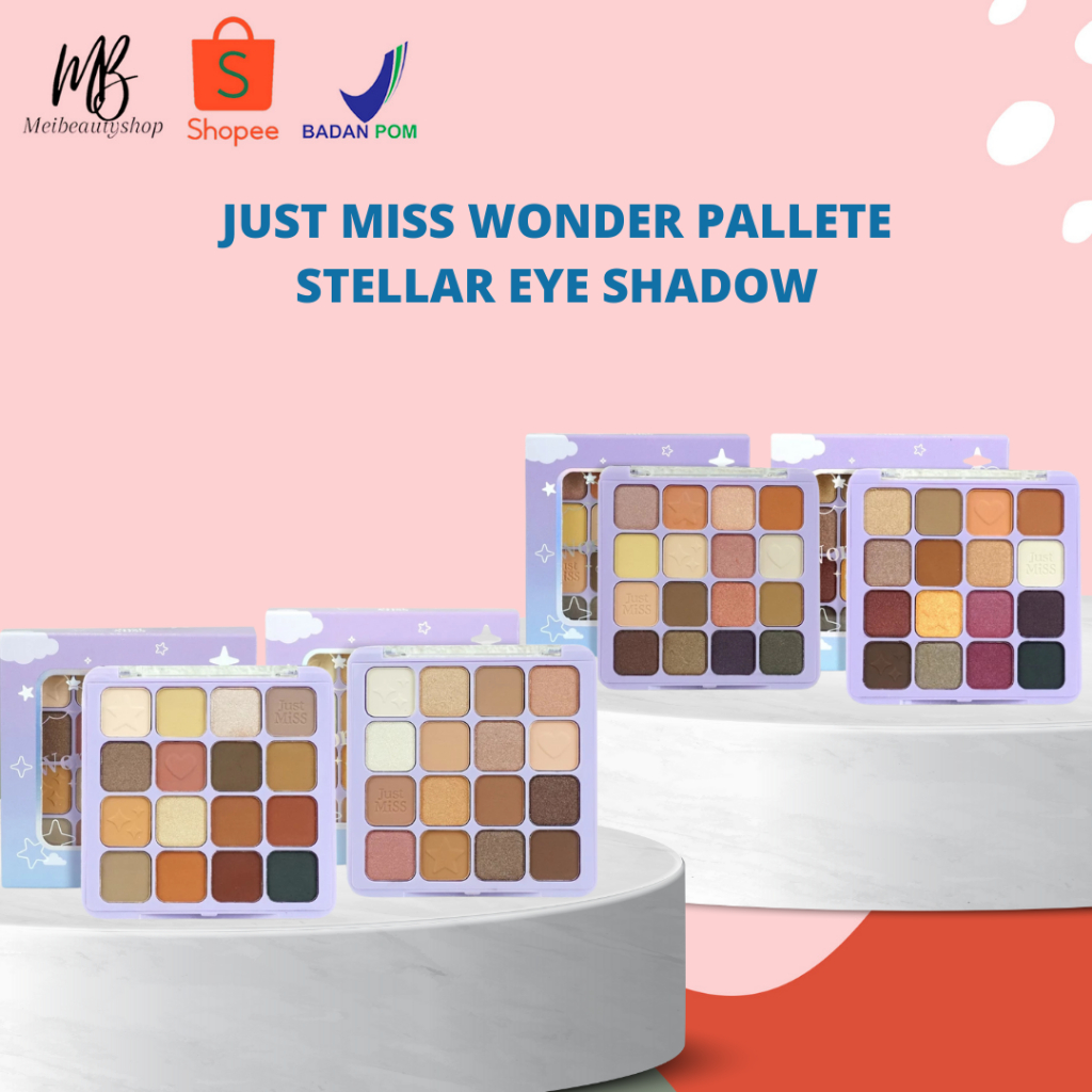 Jual JUST MISS Wonder Pallete Stellar Eye shadow 16 Warna Shimmery ...