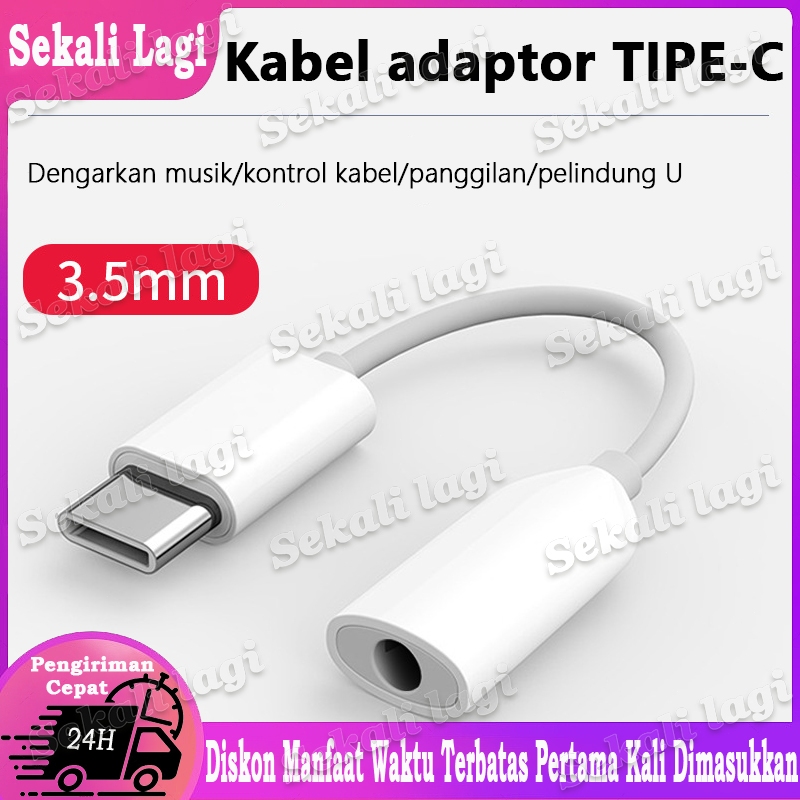 Jual Kabel adaptor Tipe c ke 3,5MM/Converter Type C To Audio Jack ...