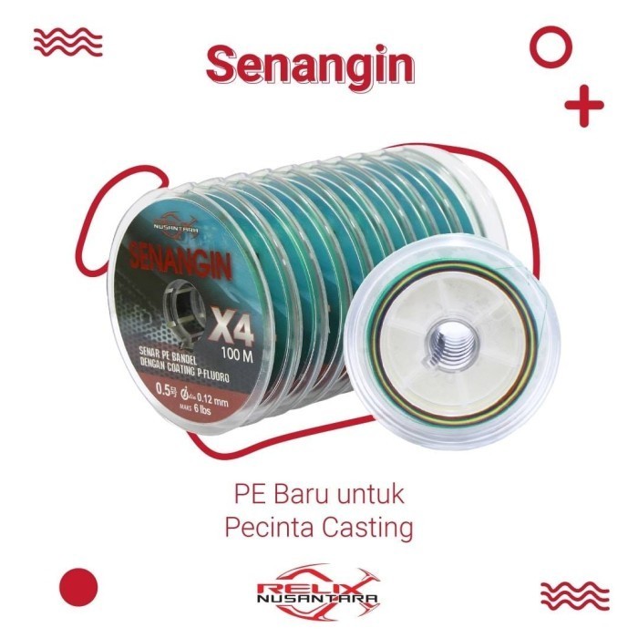 Jual Senar PE SENANGIN X4 (Color MULTICOLOR) RELIX NUSANTARA | Shopee ...