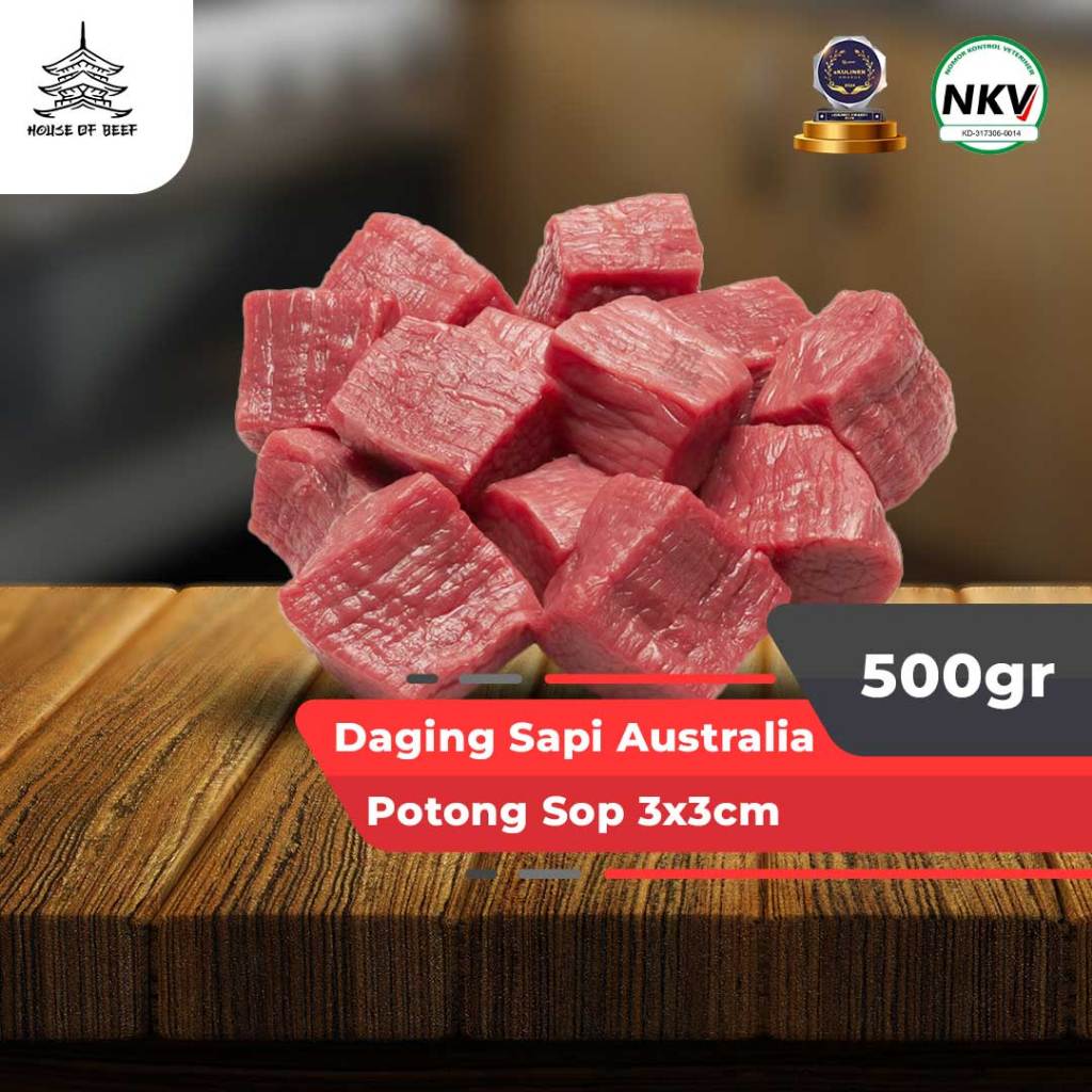 Jual Daging Sop Sapi Potong Dadu AUS | Soup Cut Beef | Daging Sop Soto ...