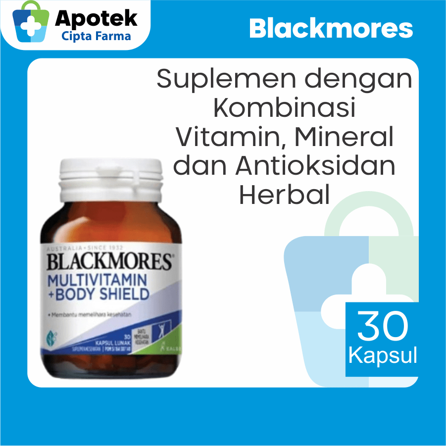 Jual Blackmores Multivitamin Body Shield Blackmores Multivitamins Minerals Blackmore ...