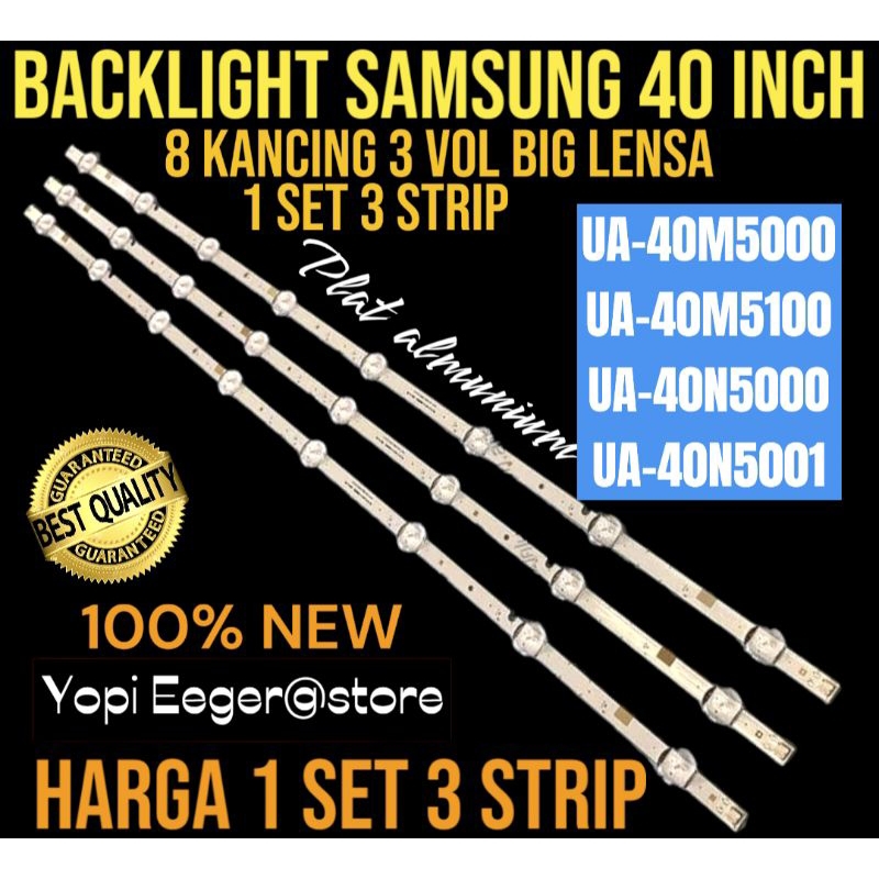 Jual BACKLIGHT TV LED SAMSUNG 40 INCH UA-40N5000-UA-40N5001-UA-40M5000- UA-40N50001 BACKLIGHT TV ...