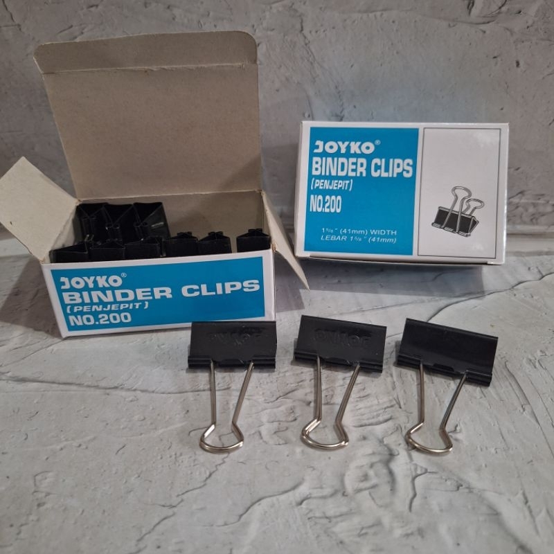 Jual (12 Pcs) Binder Clip Joyko 200 | Shopee Indonesia
