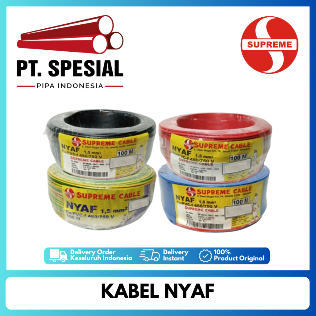 Jual Kabel Supreme NYAF 1 × 150mm Kabel Serabut Flexible Permeter - 05 | Shopee Indonesia