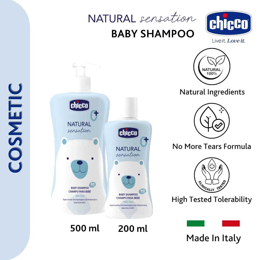 Jual CHICCO Natural Sensation Baby Shampoo No More Tears / shampo bayi ...