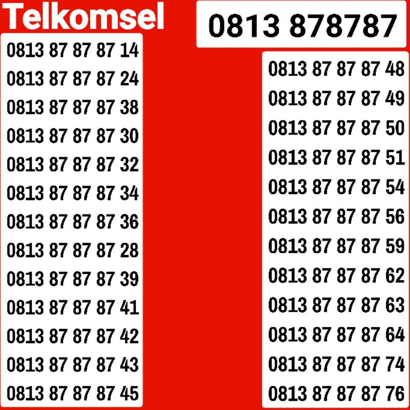 Jual NOMOR CANTIK SIMPATI TELKOMSEL TRIPLE ABABAB 4G 5G | Shopee Indonesia