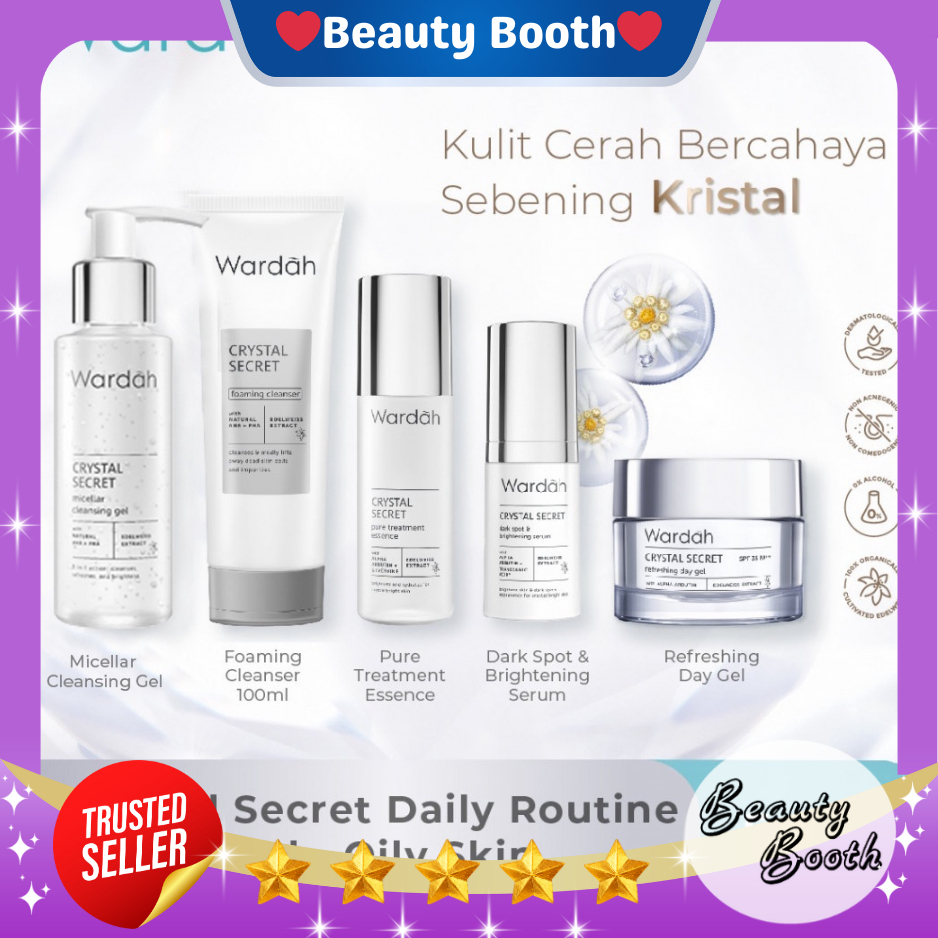 Jual WARDAH Crystal Secret SERIES || White Secret SERIES - Beauty Booth ...