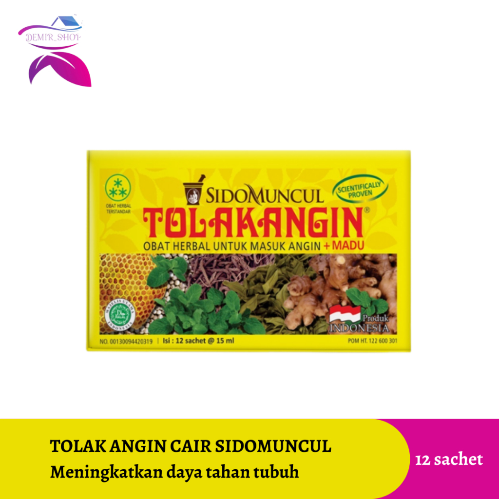 Jual Tolak Angin Cair Dus 12 Sachet Herbal - Masuk Angin Daya Tahan ...