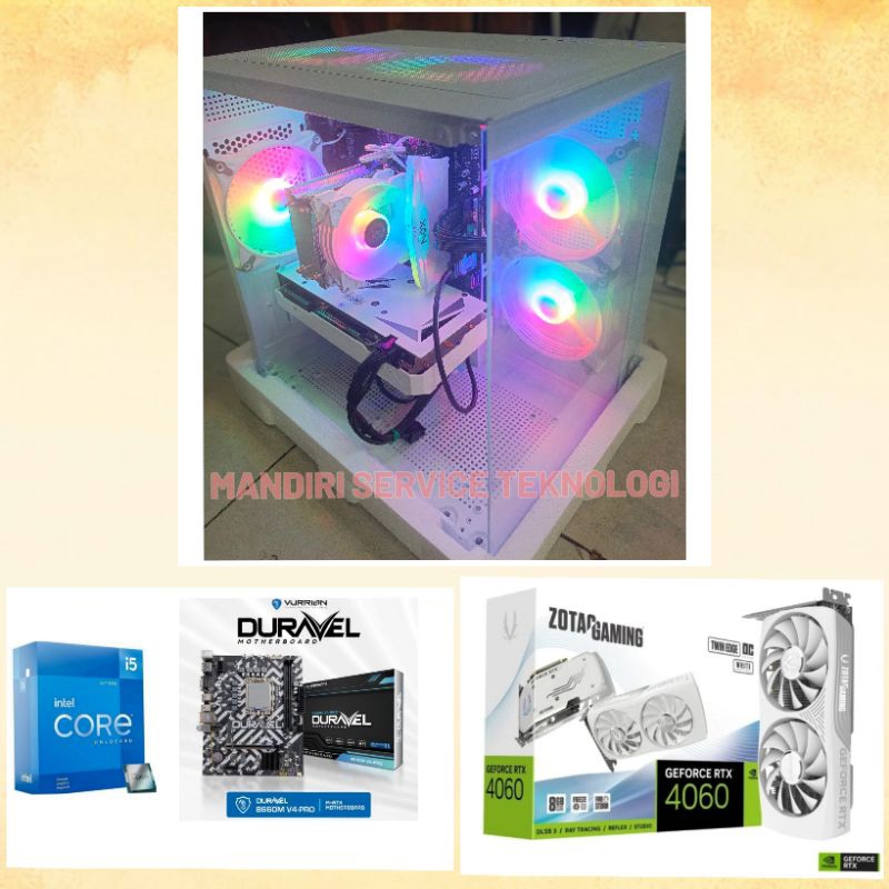 Jual Rakitan PC Gaming / Rendering Intel Core i5 12400F Gen 12 LGA 1700 VGA RTX 4060 8GB Siap ...